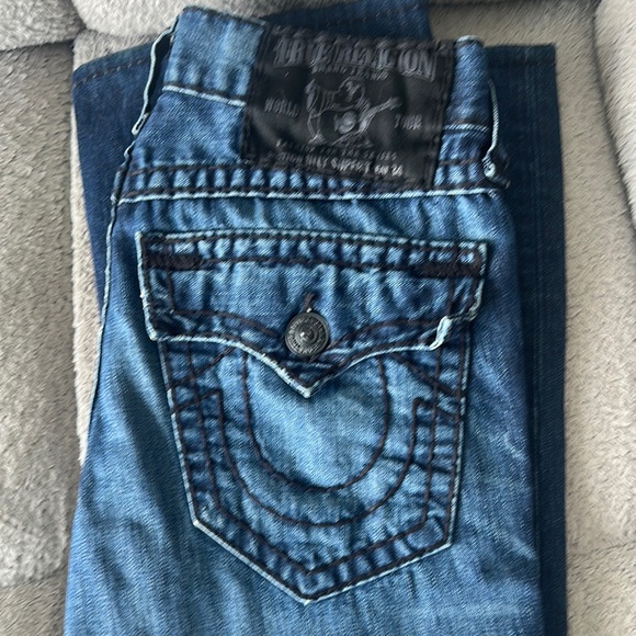 True Religion | Jeans | True Religion Blue Denim Jeans With Signature ...